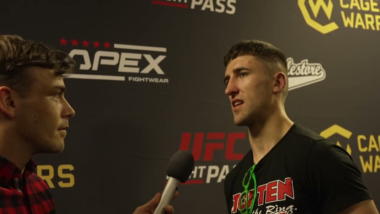 Video - Post Fight Interview with Ryan Shelly after Cage Warriors Belfast