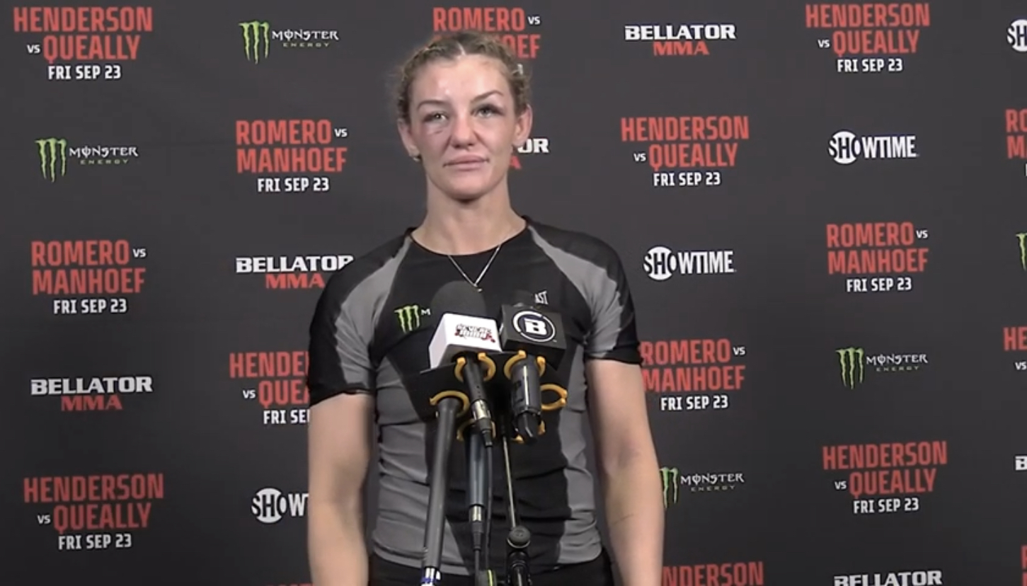 Video - Leah McCourt Bellator 285 Post-Fight Scrum