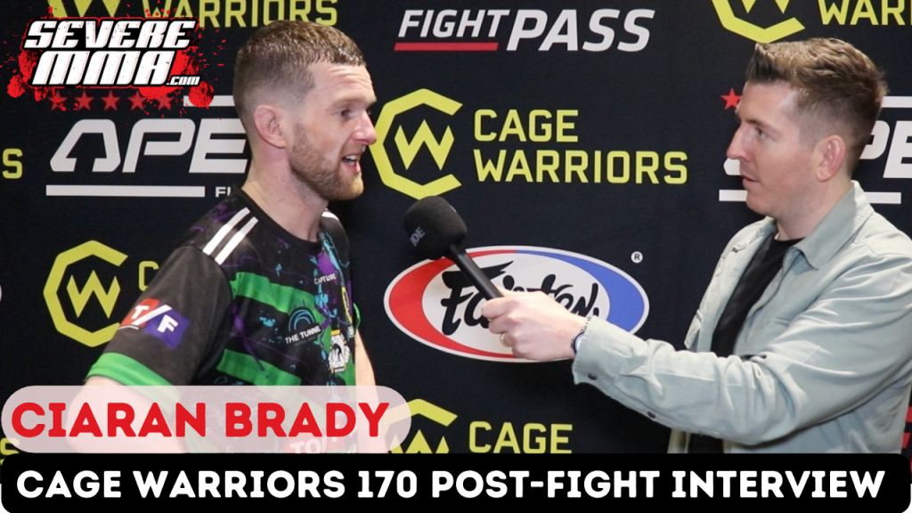Video - Ciaran Brady Cage Warriors 170 Post-Fight Interview